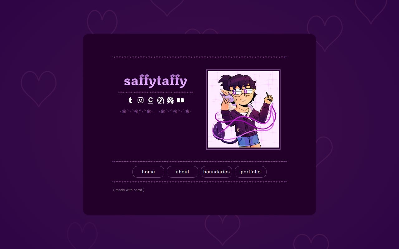 saffytaffy carrd